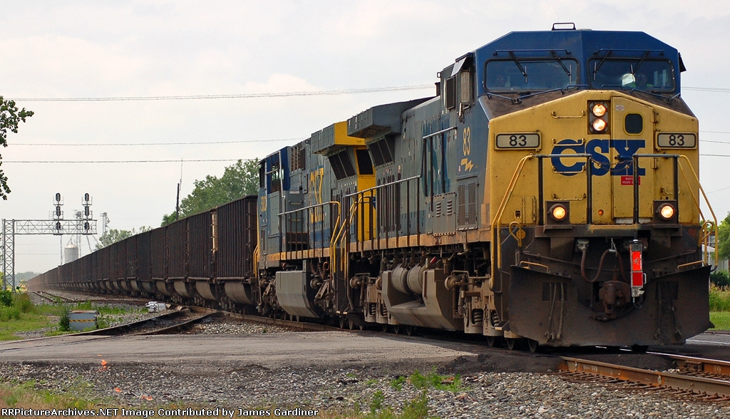 Eastbound coal train